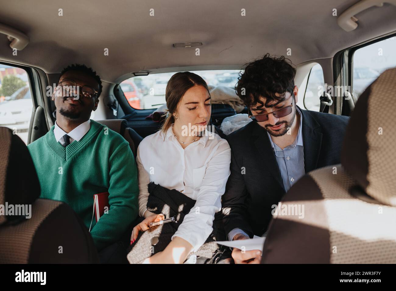 Business men commuting work together hi-res stock photography and ...