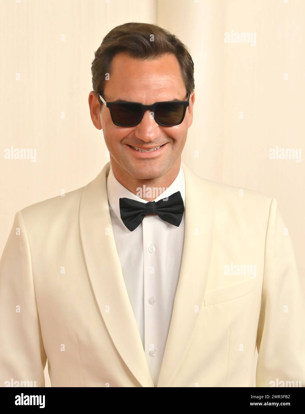 Hollywood, United States. 10th Mar, 2024. Roger Federer arrives on the ...