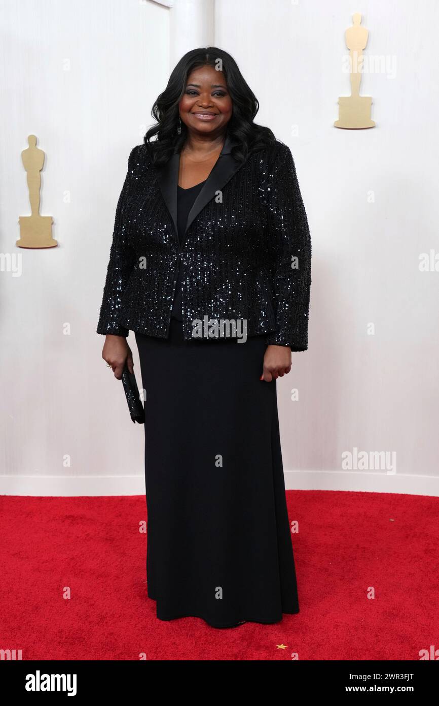 Octavia Spencer arrives at the Oscars on Sunday, March 10, 2024, at the ...