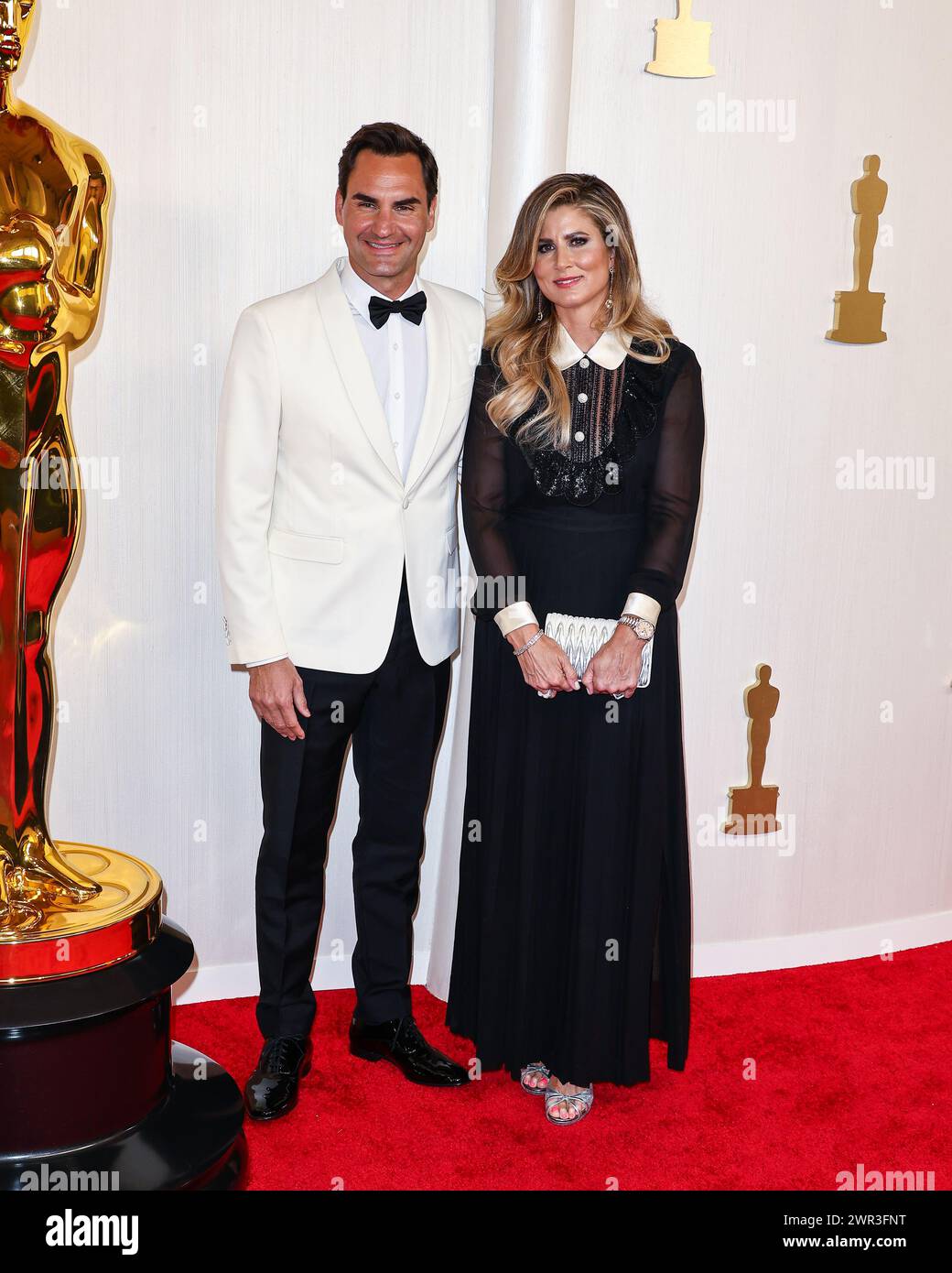 Los Angeles, USA. 10th Mar, 2024. Roger Federer and Mirka Federer ...