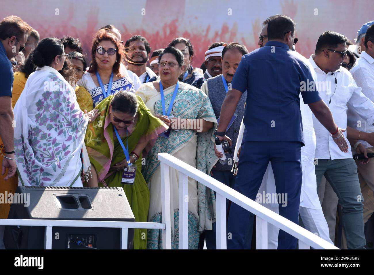 Kolkata, India. 10th Mar, 2024. Trinamool Congress party leader and Chief Minister of West ...