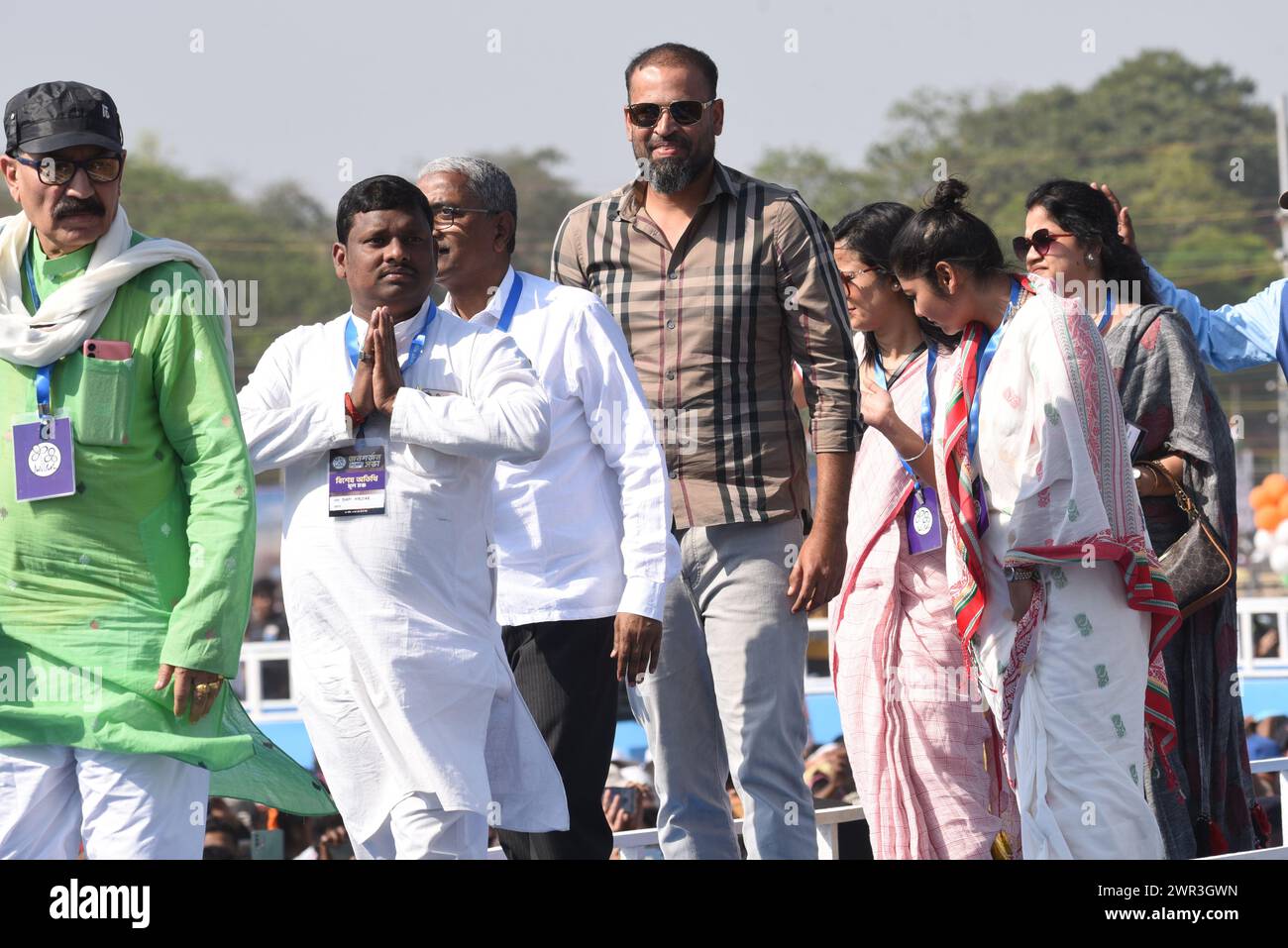 Kolkata, India. 10th Mar, 2024. Indian former cricketer and TMC ...