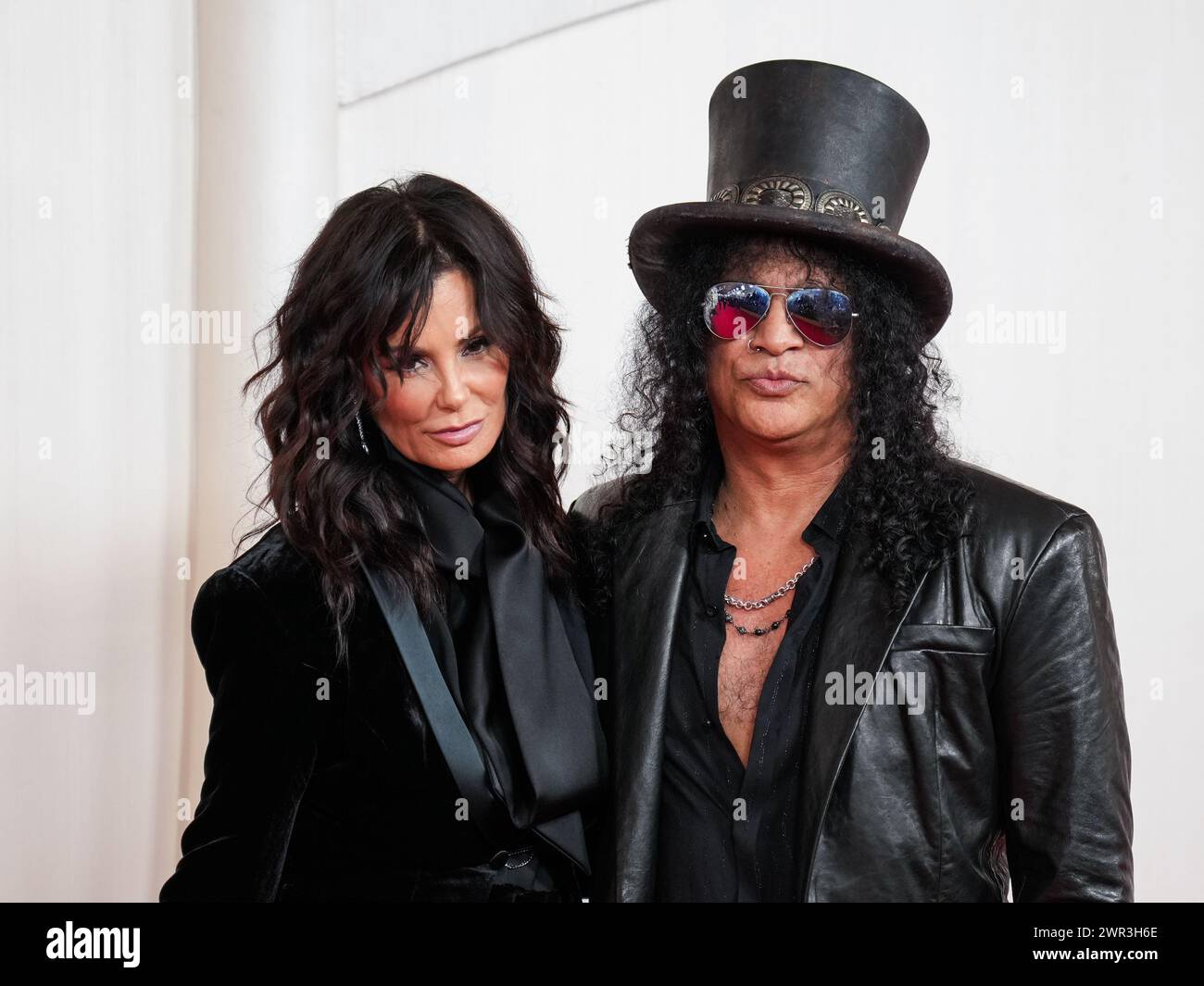Los Angeles, USA. 10th Mar, 2024. Slash and Meegan Hodges walking on ...