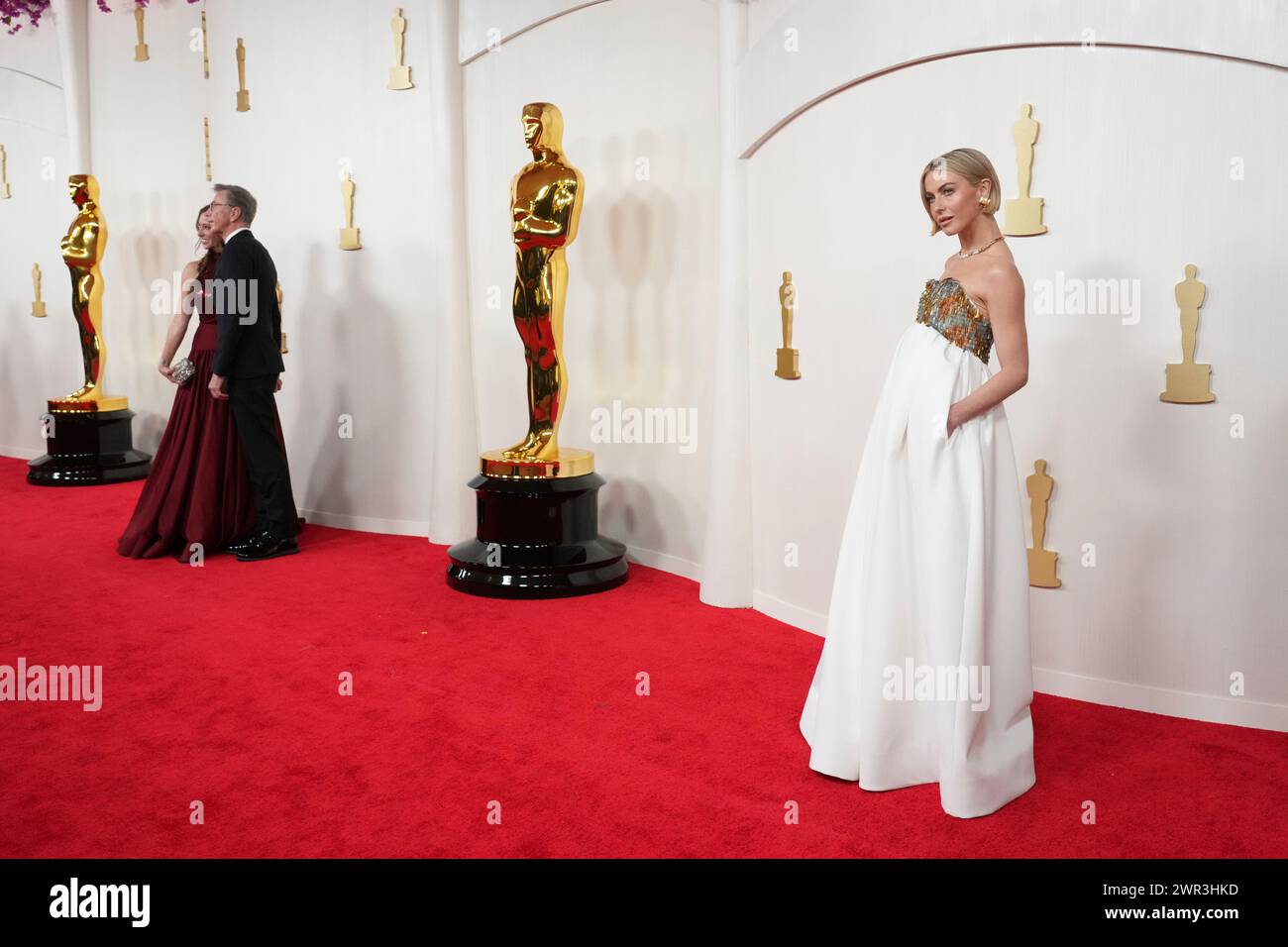 Julianne Hough arrives at the Oscars on Sunday, March 10, 2024, at the Dolby Theatre in Los ...