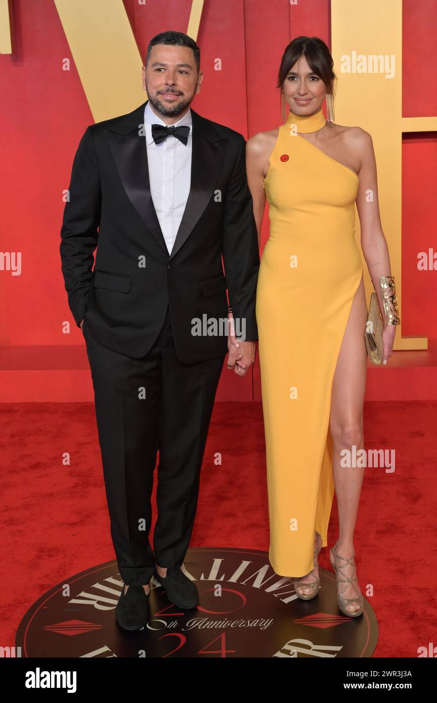 Los Angeles, USA. 10th Mar, 2024. LOS ANGELES, USA. March 10, 2024: Ayman Mohyeldin & Kenza ...