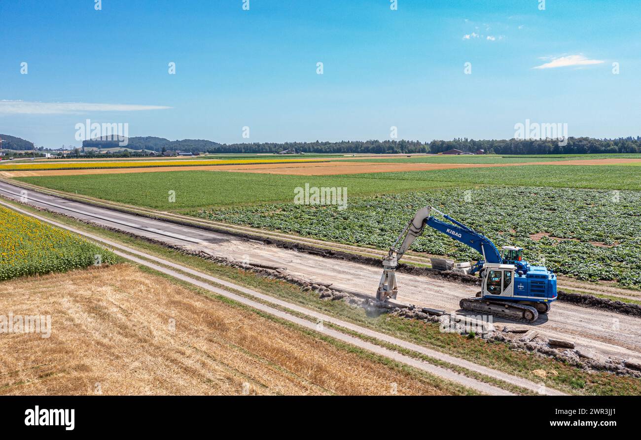 Straßenbau luftbild hi-res stock photography and images - Alamy