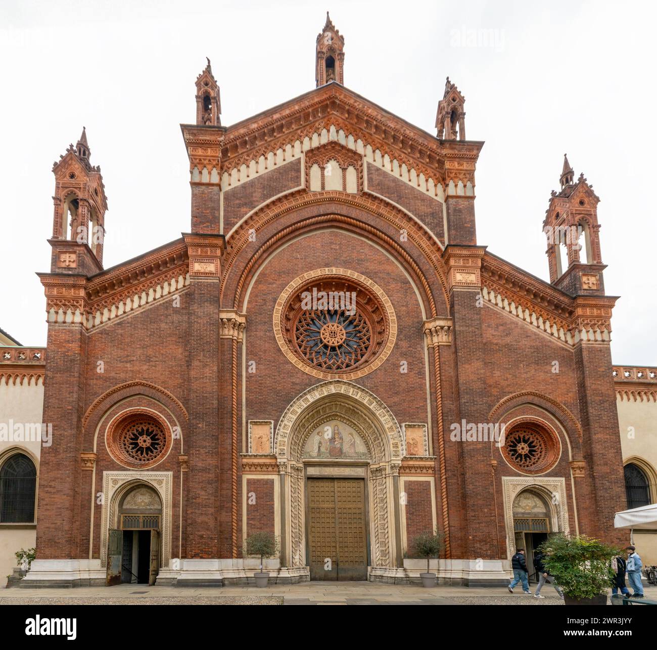 Santa Maria del Carmine Church at Carmine Square in Milan, Italy Stock ...