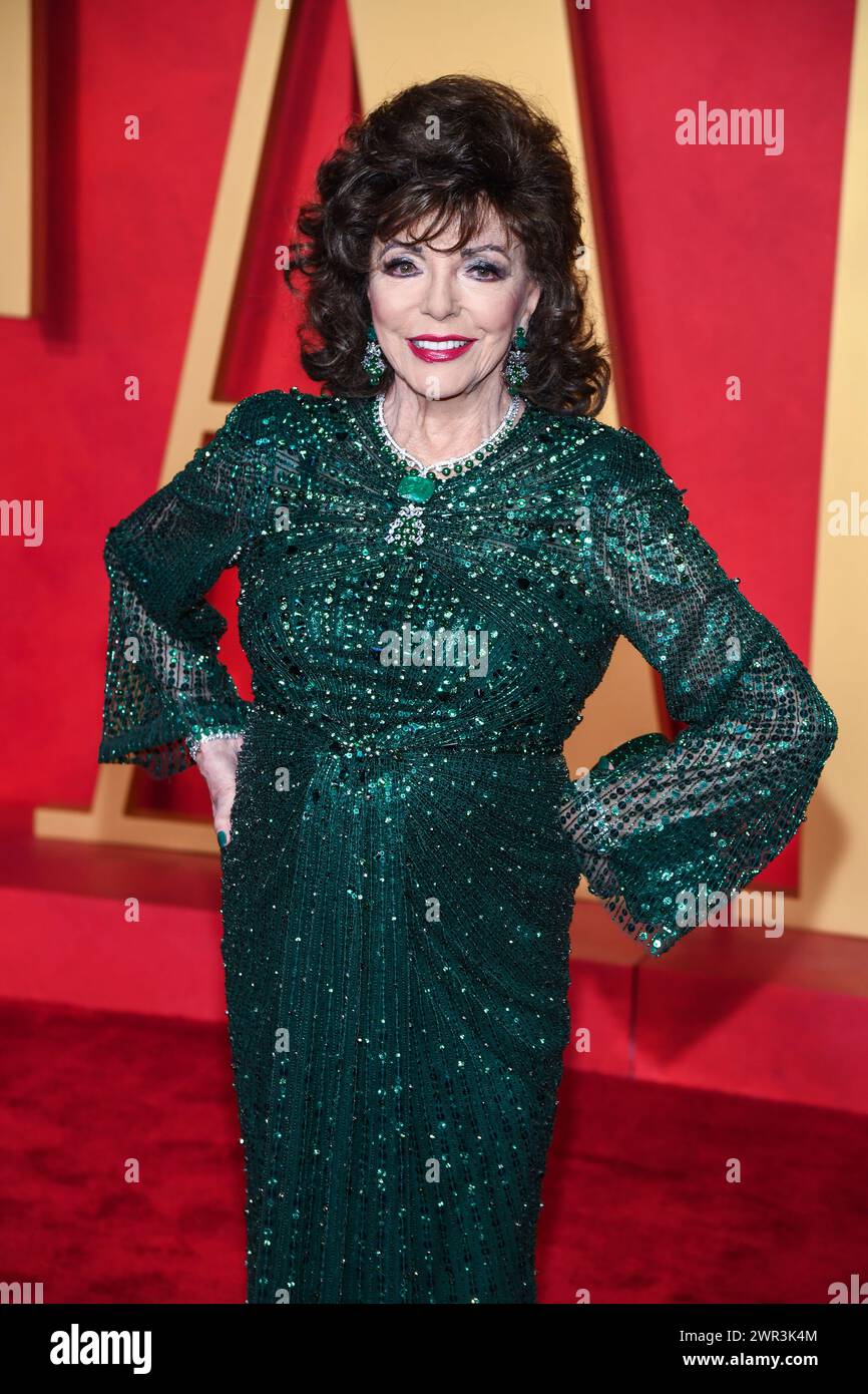 USA. 10th Mar, 2024. Joan Collins walking on the red carpet at the 2024 ...