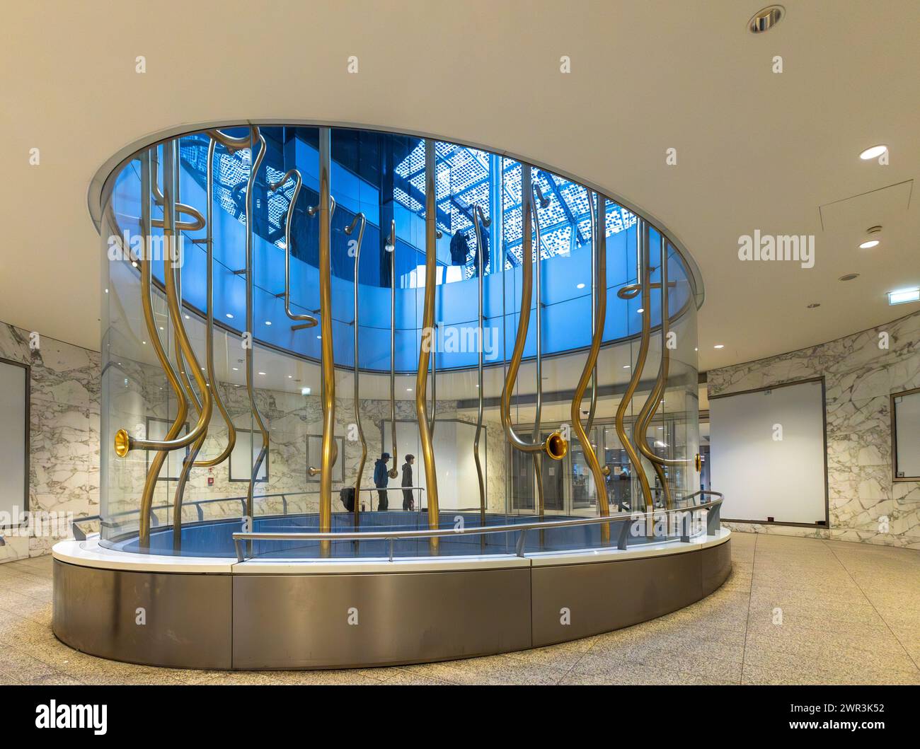 Milan, Italy - February 24, 2024: The Egg, aka Trumpets, artistic ...