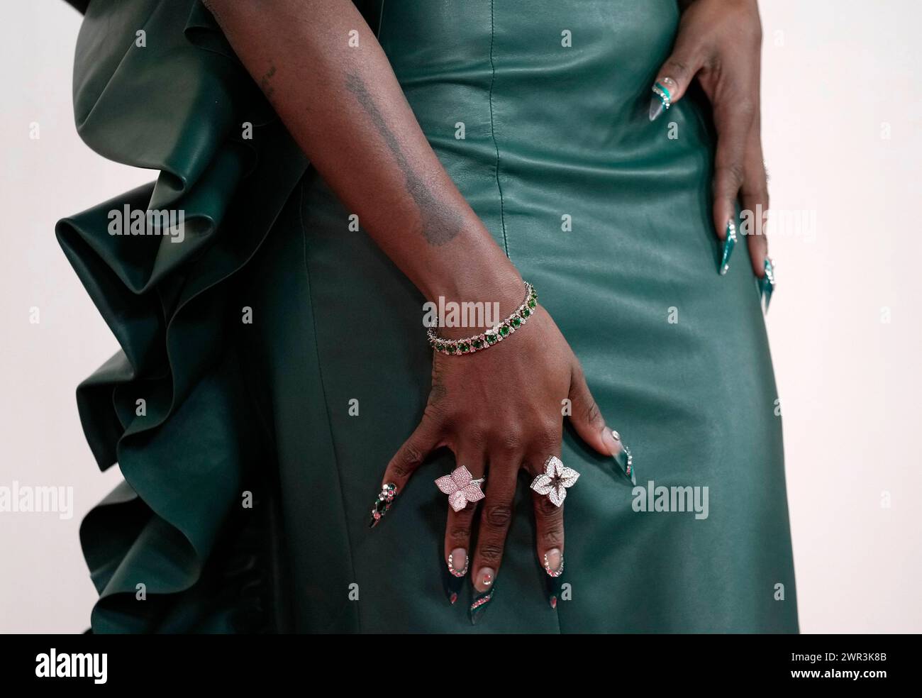 Cynthia Erivo arrives at the Oscars on Sunday, March 10, 2024, at the ...