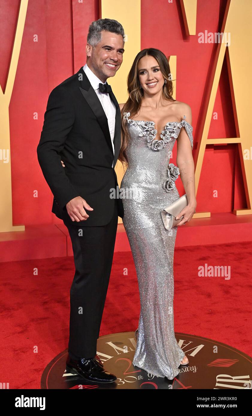 Beverly Hills, USA. 10th Mar, 2024. Cash Warren and Jessica Alba ...