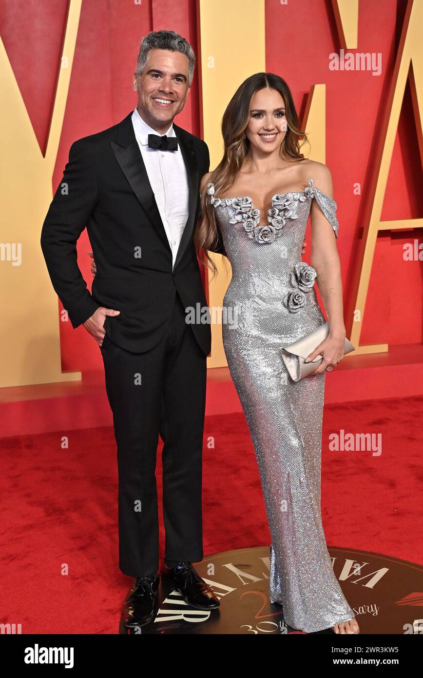 Beverly Hills, USA. 10th Mar, 2024. Cash Warren and Jessica Alba ...