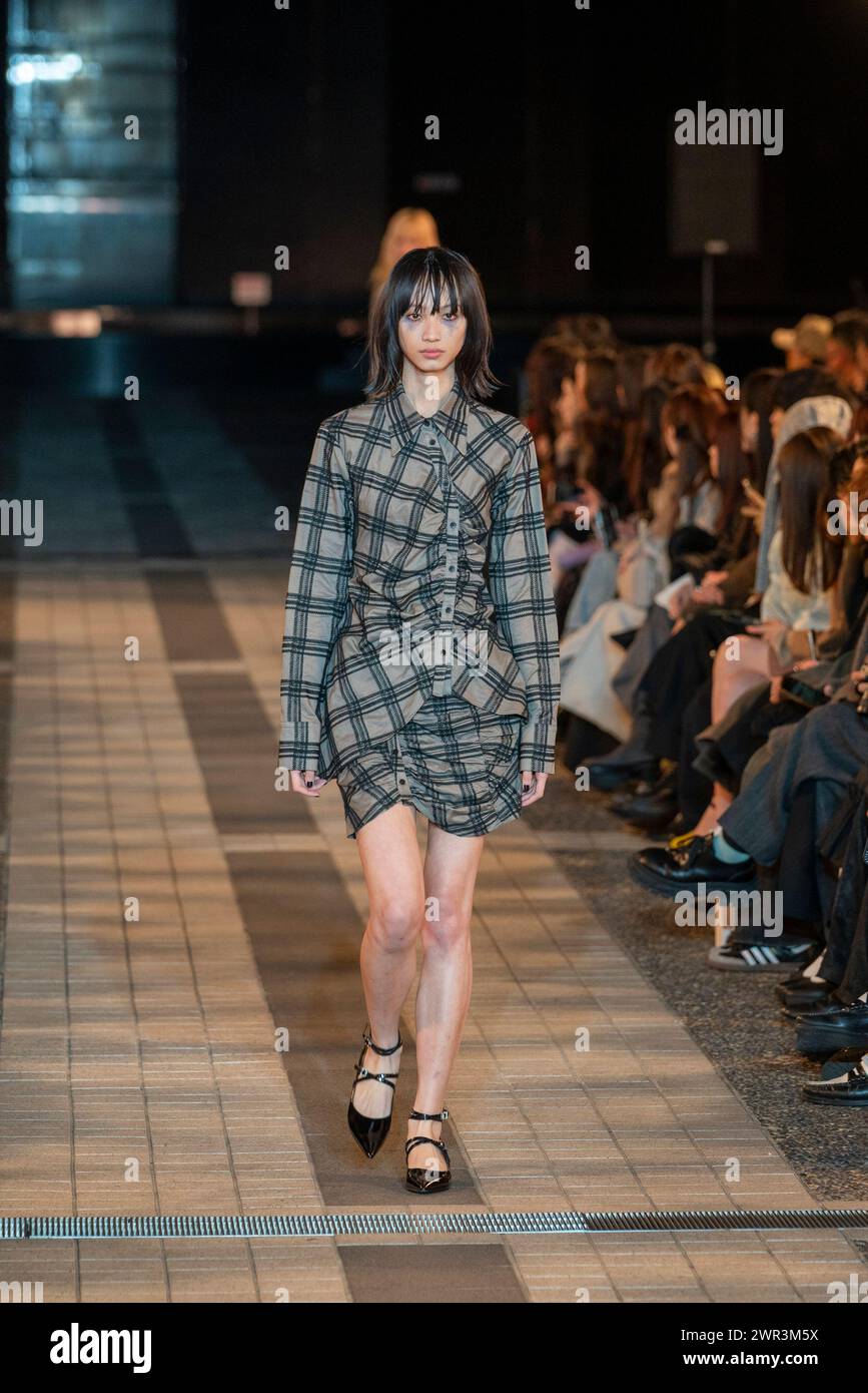 Tokyo, Japan. Runway model, March 11, 2024 - Rakuten Fashion Week ...