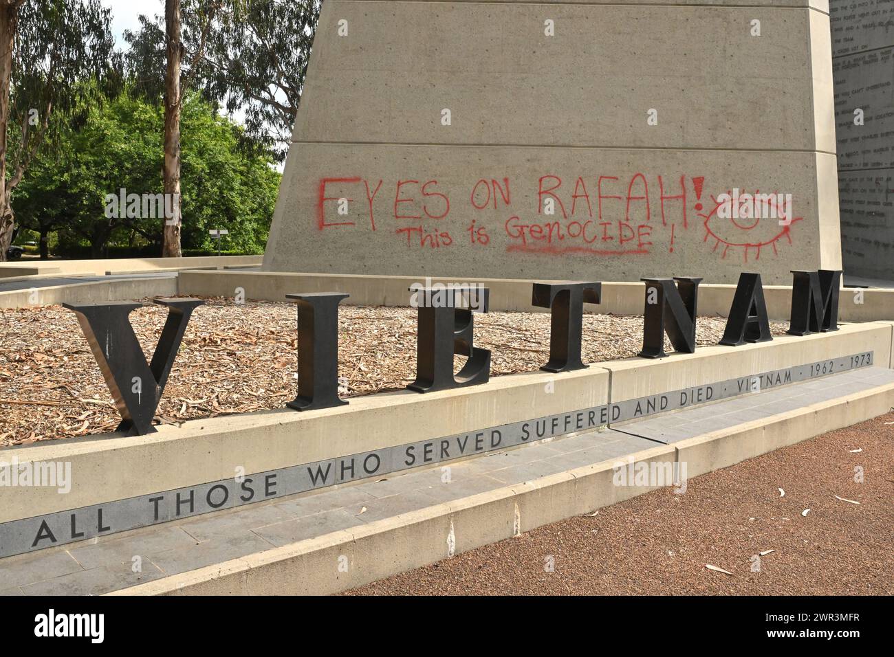 Canberra, Australia. 11th Mar, 2024. The Vietnam War Memorial on Anzac ...
