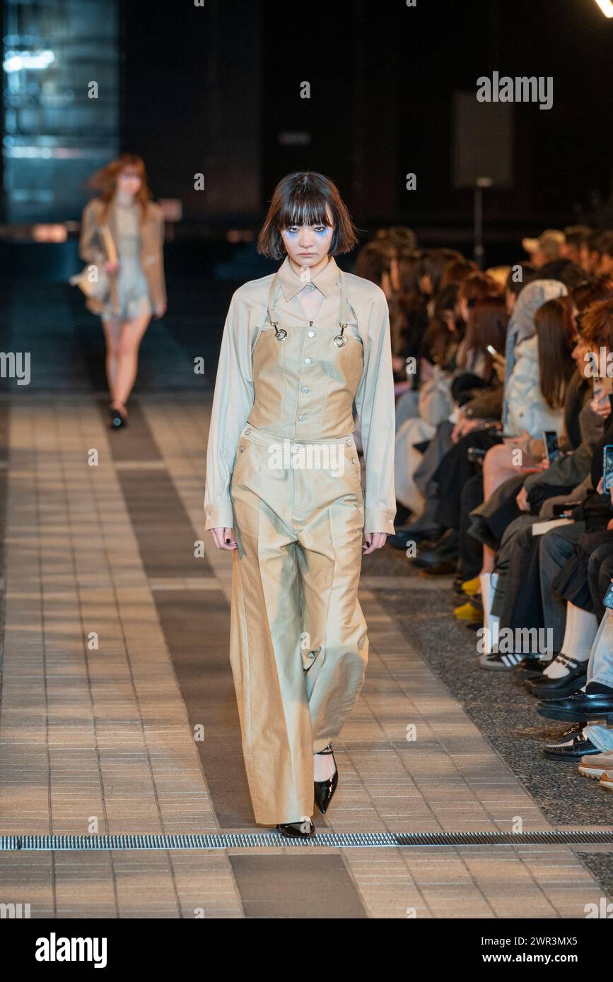 Tokyo, Japan. Runway model, March 11, 2024 - Rakuten Fashion Week ...