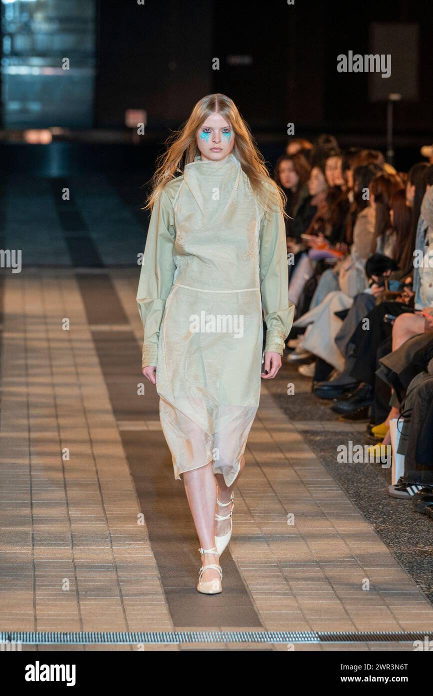 Tokyo, Japan. Runway model, March 11, 2024 - Rakuten Fashion Week ...