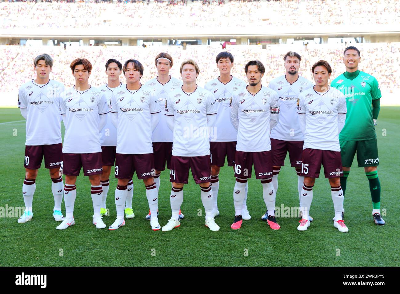 Tokyo, Japan. 9th Mar, 2024. Vissel Kobe team group line-up (Vissel ...