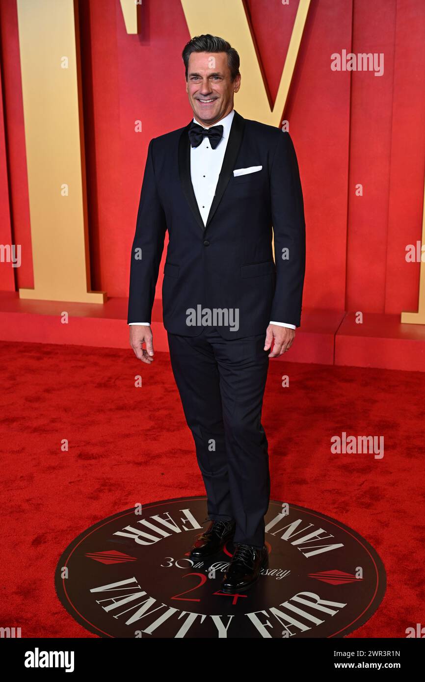 Jon Hamm attending the Vanity Fair Oscar Party held at the Wallis ...