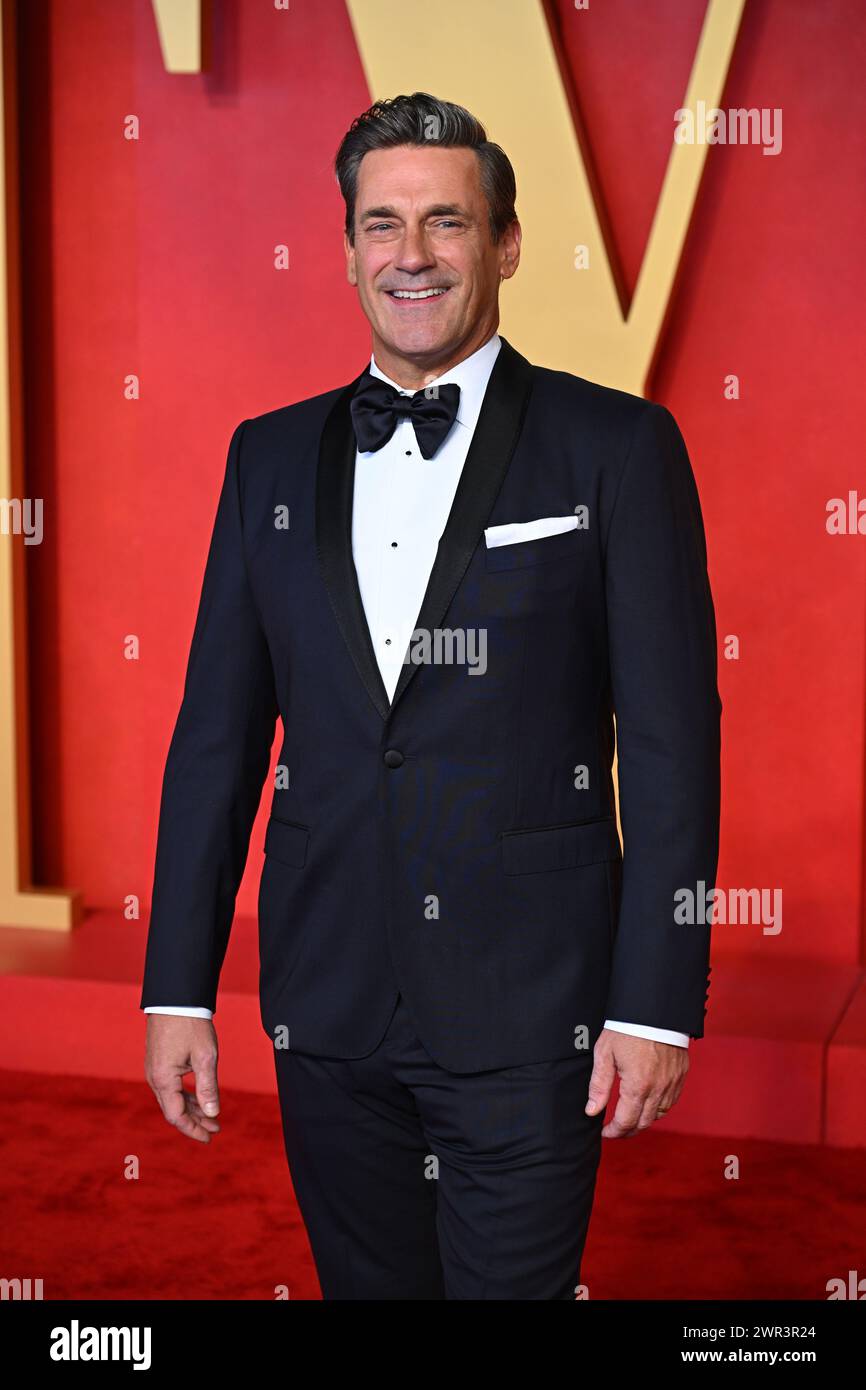 Jon Hamm attending the Vanity Fair Oscar Party held at the Wallis ...