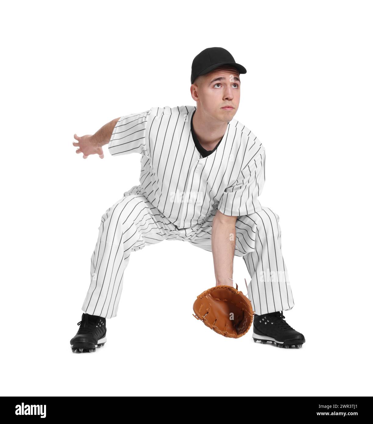 Action full length pitcher professional baseball player hi-res stock ...