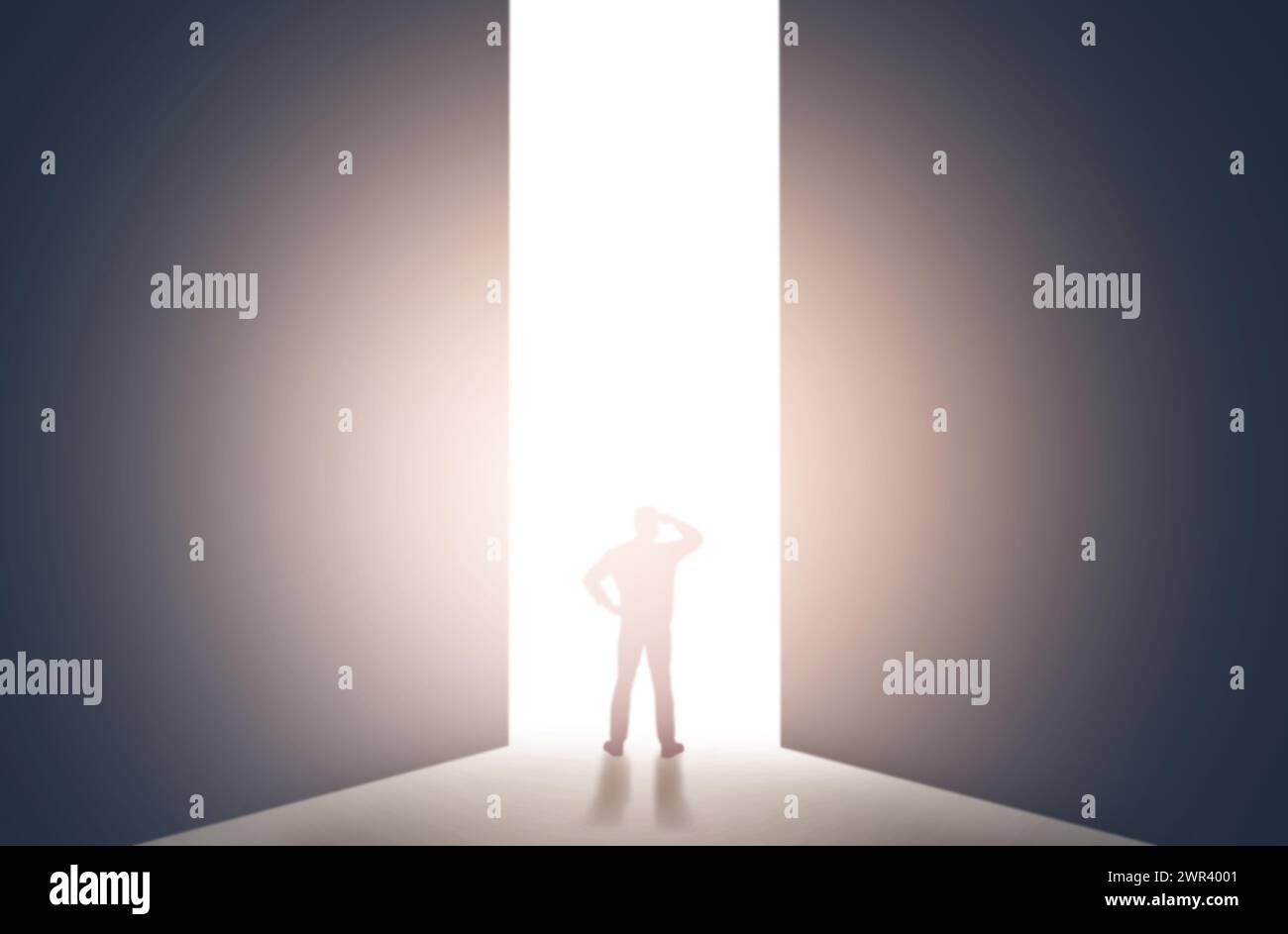Man standing in front of gate hi-res stock photography and images - Alamy