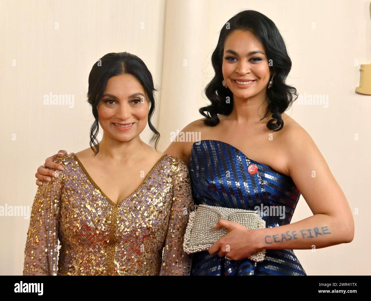 Hollywood, United States. 10th Mar, 2024. Shruti Ganguly (R) and guest ...