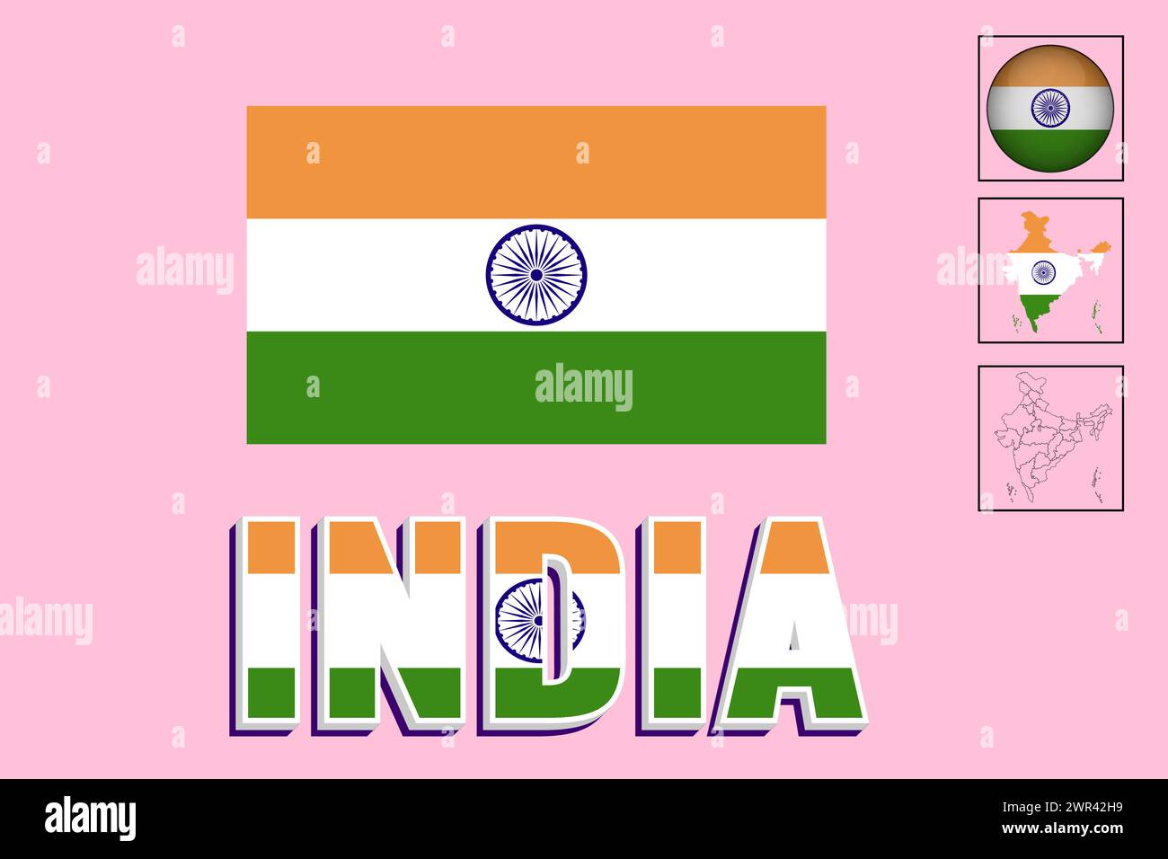 Outline map of india vector hi-res stock photography and images - Alamy