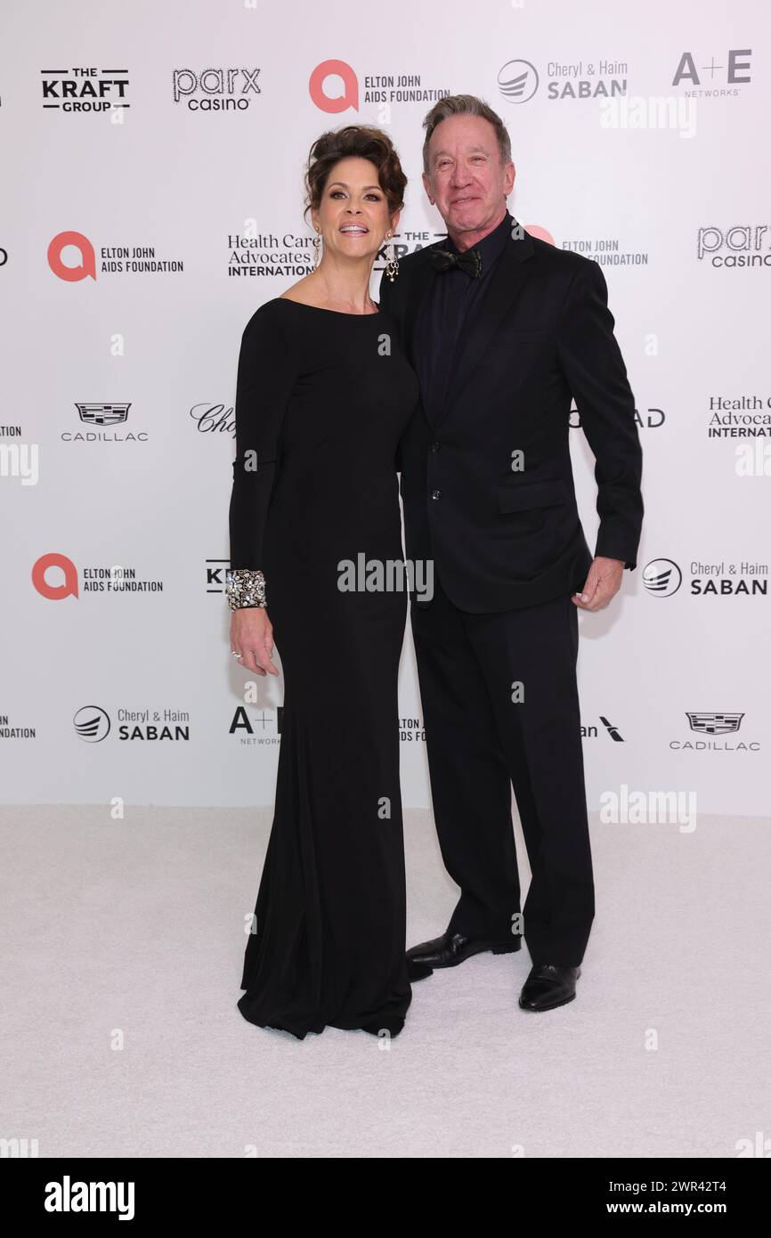 West Hollywood, Ca. 10th Mar, 2024. Tim Allen and Jane Allen at the ...