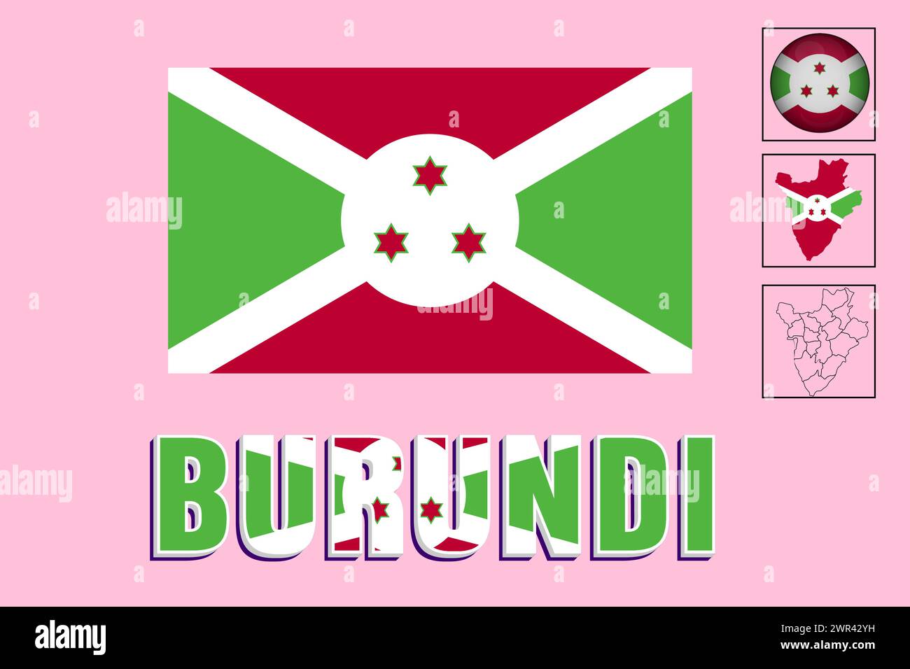 Map burundi in africa hi-res stock photography and images - Alamy
