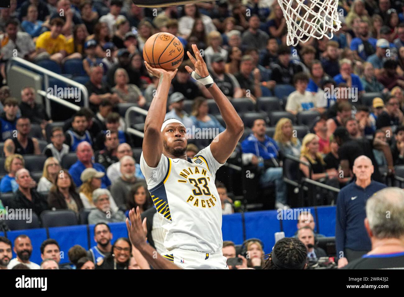 Orlando, Florida, USA, March 10, 2024, Indiana Pacers center Myles ...