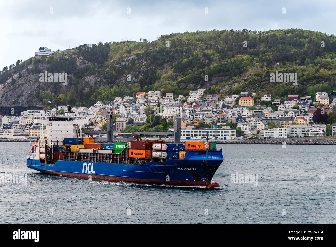 Container Ship NCL AVEROY in Geirangerfjord, ALESUND, Norway, Europe ...