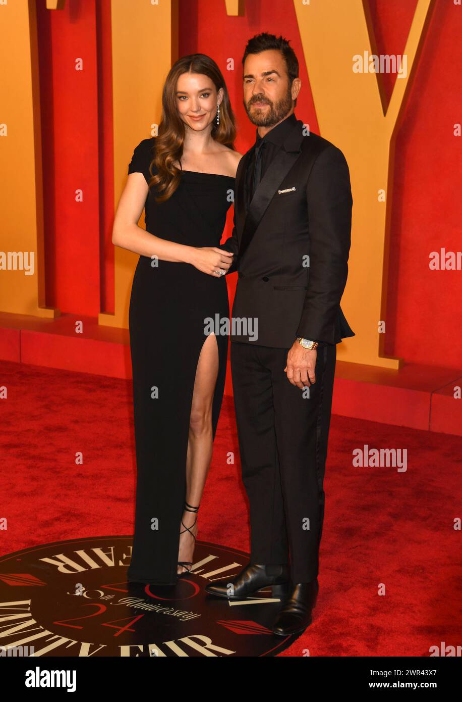 Beverly Hills, Ca. 10th Mar, 2024. Justin Theroux and Nicole Brydon ...