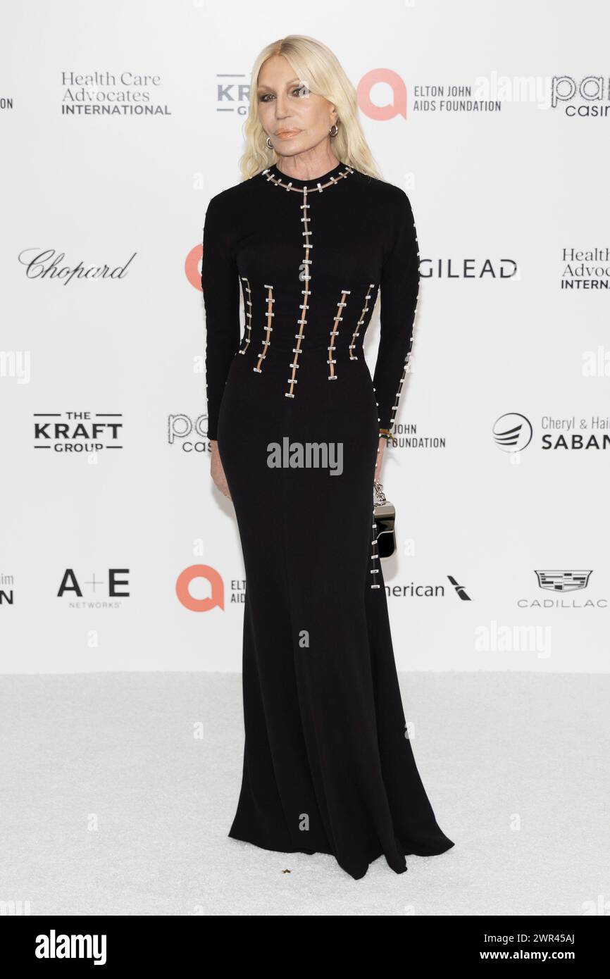 West Hollywood, USA. 10th Mar, 2024. Donatella Versace attends the ...