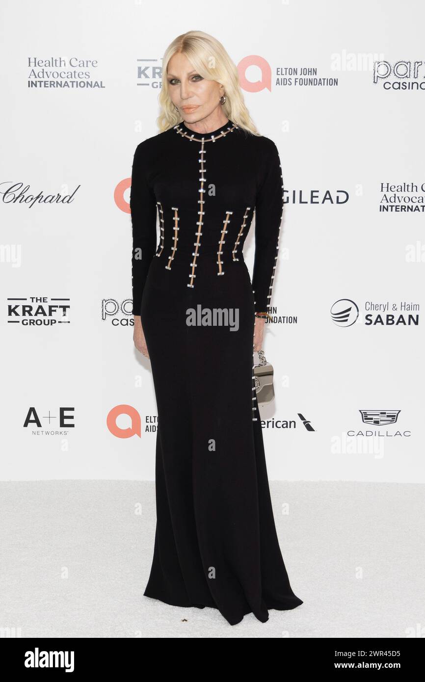 West Hollywood, USA. 10th Mar, 2024. Donatella Versace attends the ...