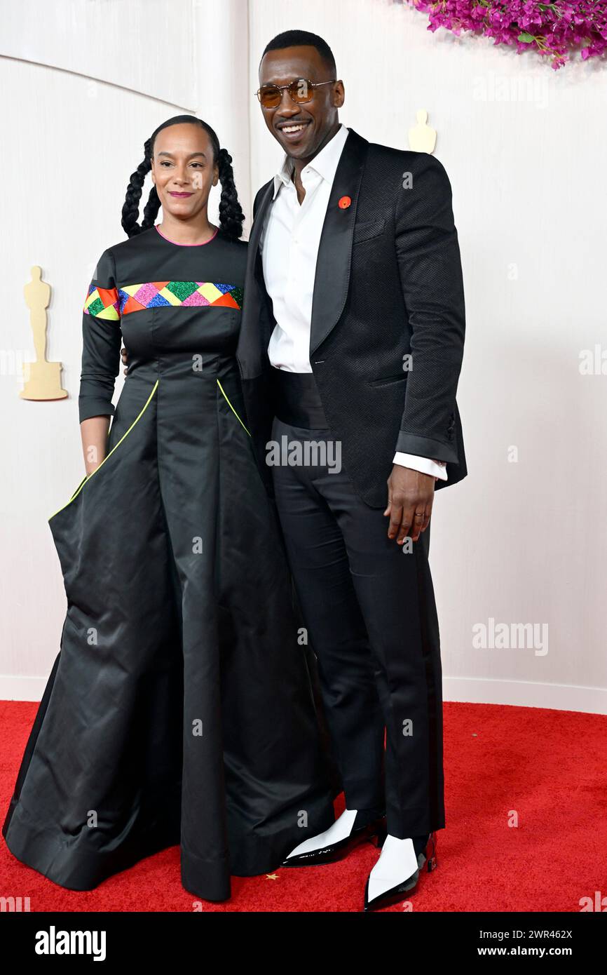 Los Angeles, Ca. 10th Mar, 2024. Amatus Sami-Karim and Mahershala Ali ...