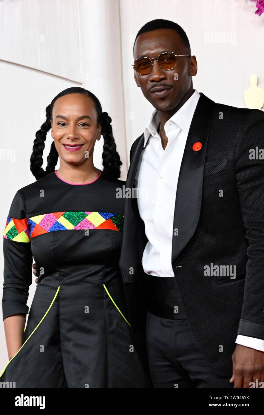 Los Angeles, Ca. 10th Mar, 2024. Amatus Sami-Karim and Mahershala Ali at the 96th Annual Oscars ...