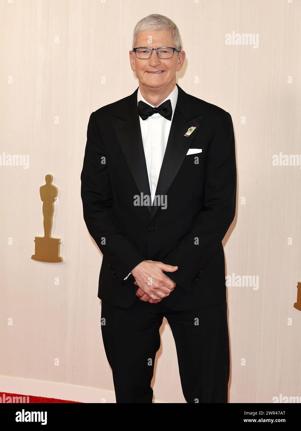 Los Angeles, USA. 10th Mar, 2024. Tim Cook walking on the red carpet at ...