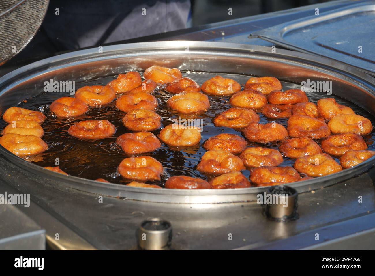 Traditional fried sweets lokma in sugar syrup Stock Photo - Alamy