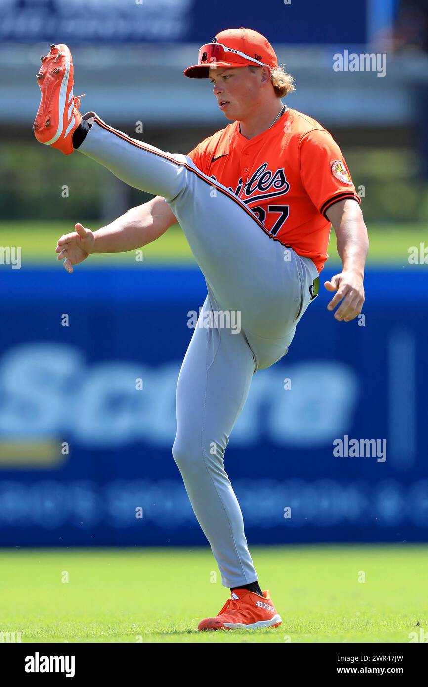 DUNEDIN, FL - March 10: Baltimore Orioles Infielder Jackson Holliday ...