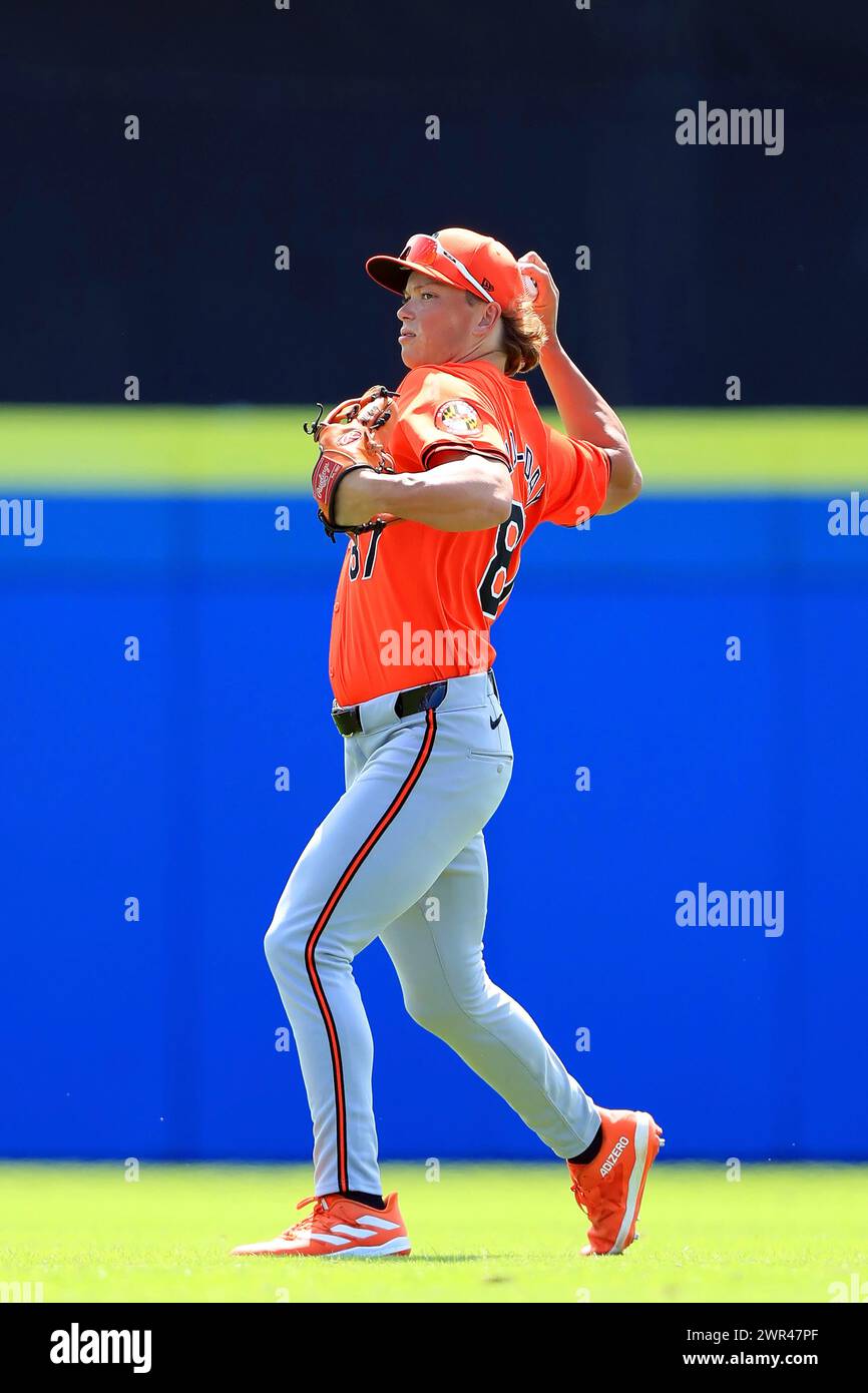 DUNEDIN, FL - March 10: Baltimore Orioles Infielder Jackson Holliday ...