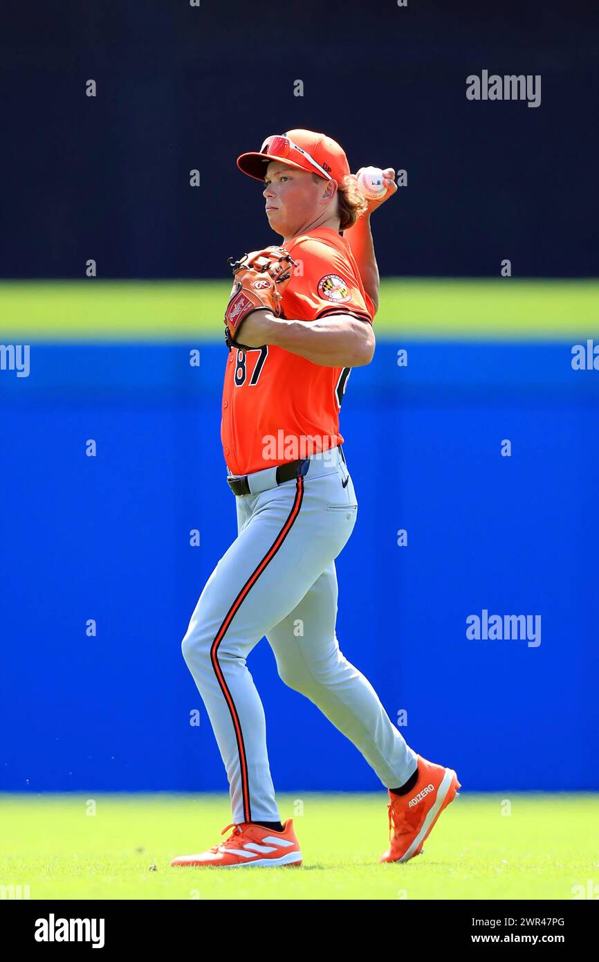 DUNEDIN, FL - March 10: Baltimore Orioles Infielder Jackson Holliday ...