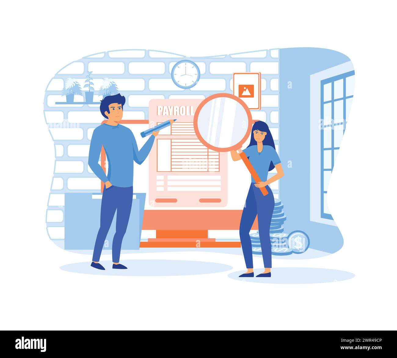 Woman female calculator Stock Vector Images - Alamy