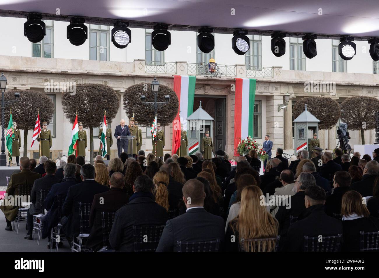 Budapest, Hungary. 10th Mar, 2024. Hungary's new President Tamas Sulyok ...