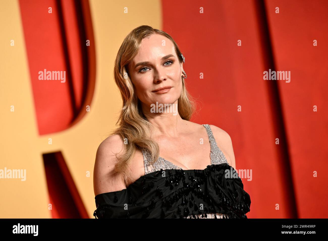 Diane Kruger arrives at the Vanity Fair Oscar Party on Sunday, March 10 ...