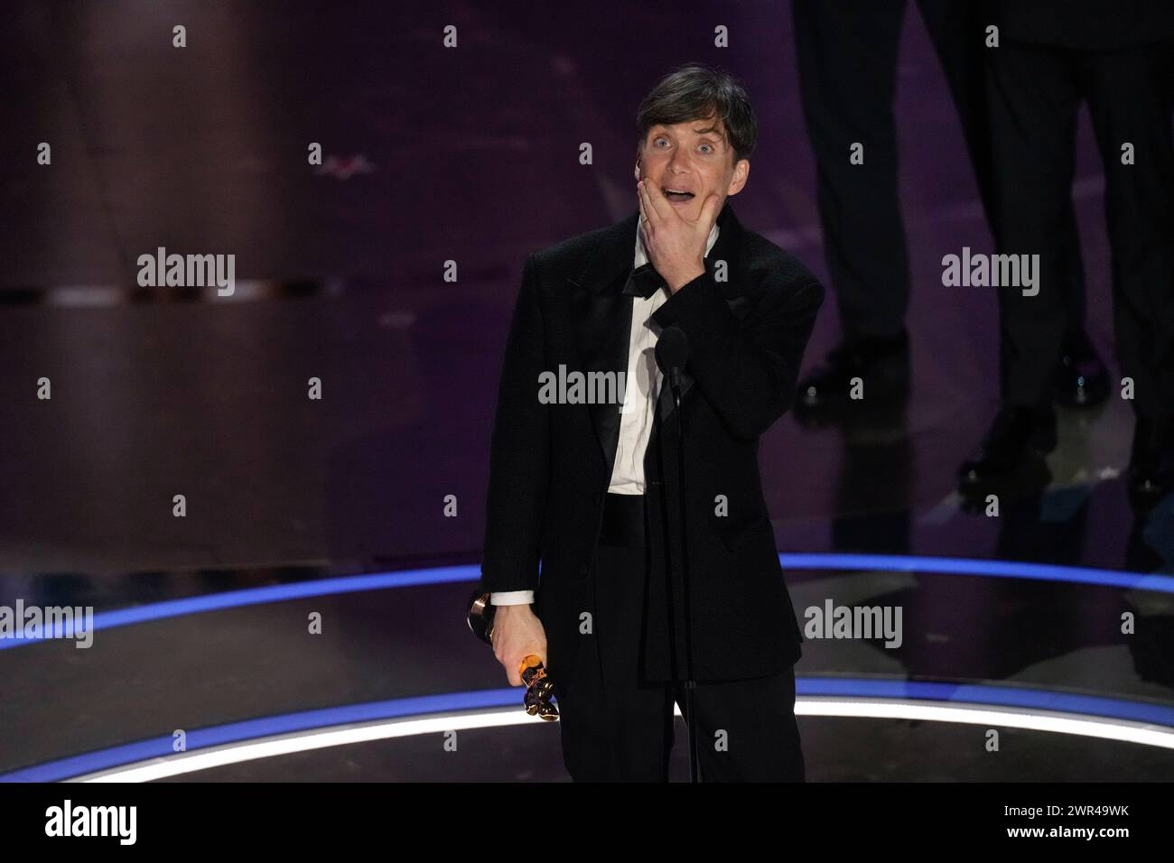Cillian Murphy accepts the award for best performance by an actor in a ...