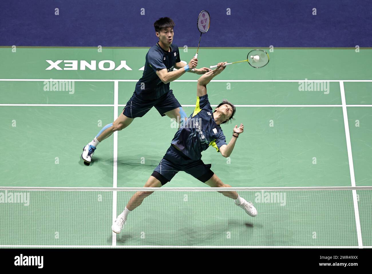 Paris, France. 10th Mar, 2024. Lee Jhe-Huei (front)/Yang Po-Hsuan of ...