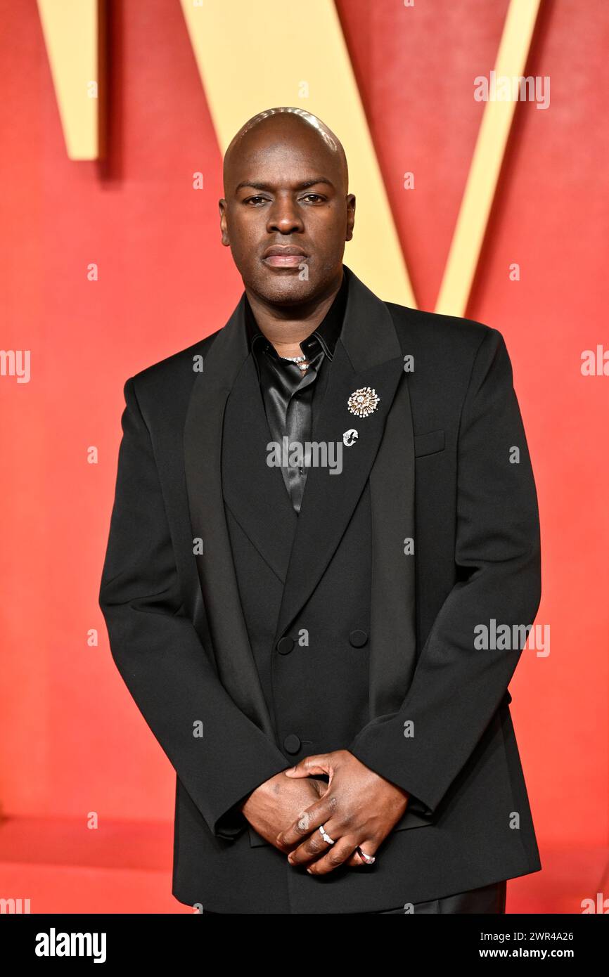 Corey Gamble arrives at the Vanity Fair Oscar Party on Sunday, March 10 ...