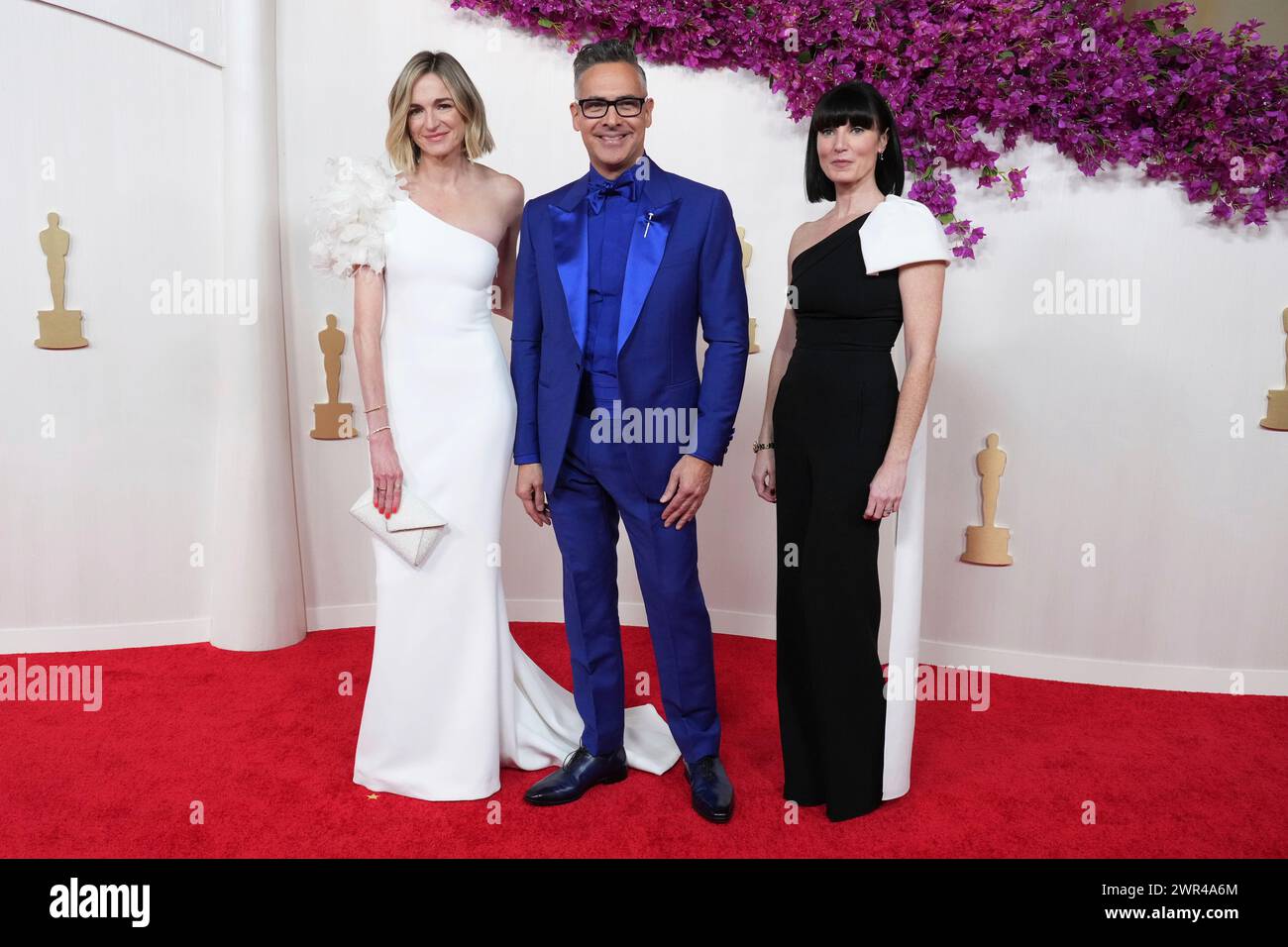 Molly McNearney, from left, Raj Kapoor and Katy Mullan arrive at the ...