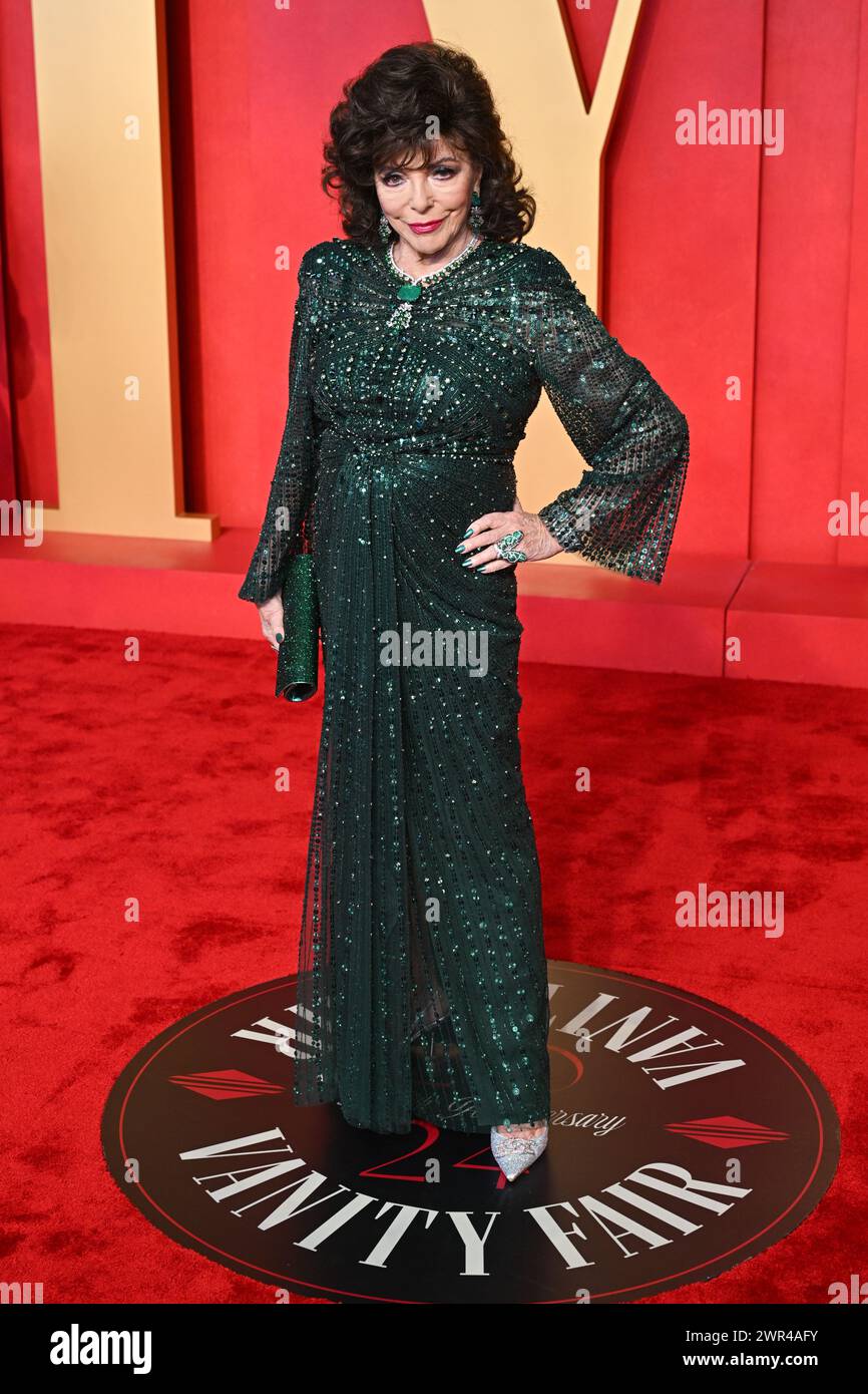 Los Angeles, USA. March 10th, 2024. Dame Joan Collins arriving at the ...
