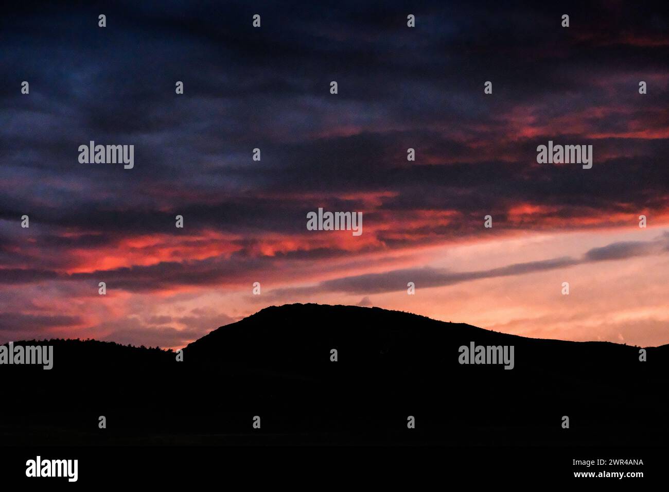 Sunset near Three Forks, Montana, western USA Stock Photo - Alamy